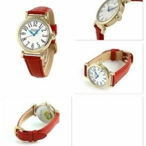Coach | Accessories | Coach Madison Womens Red Leather Watch 451729 ...